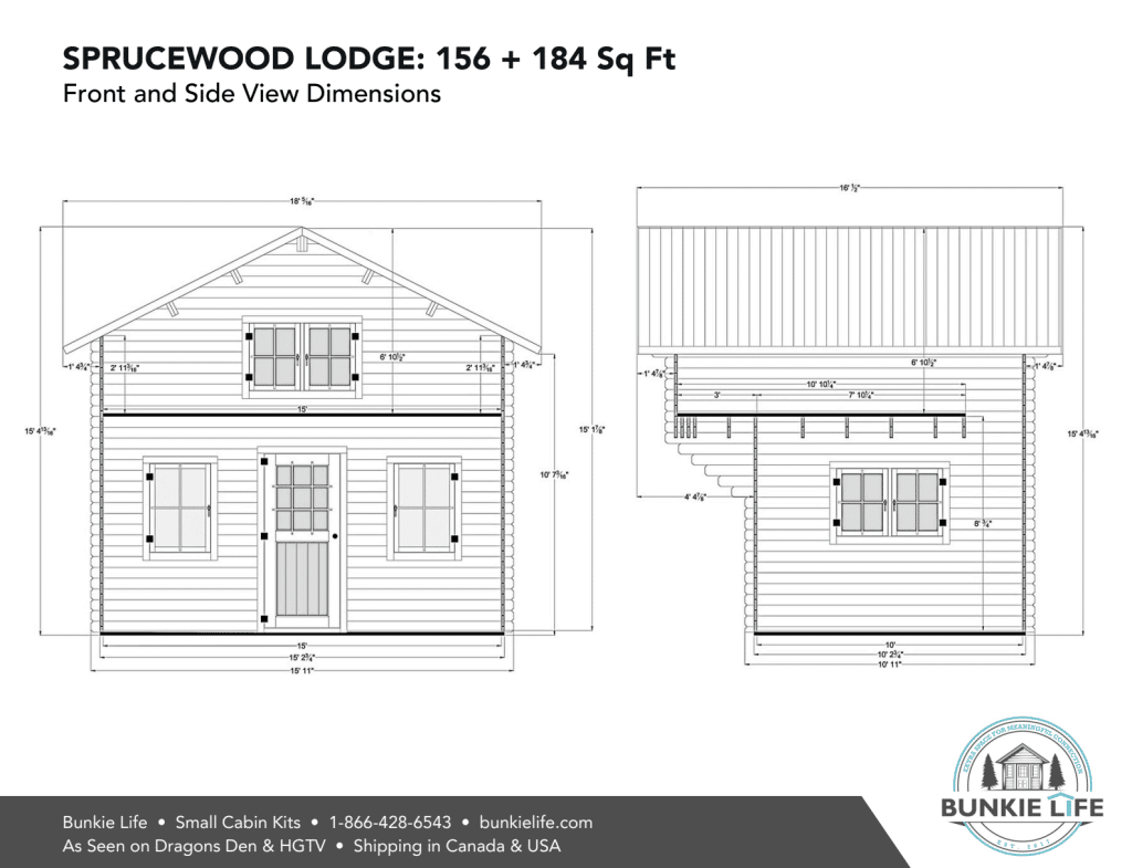 Sprucewood Lodge Bunkie With Loft - Bunkie Life